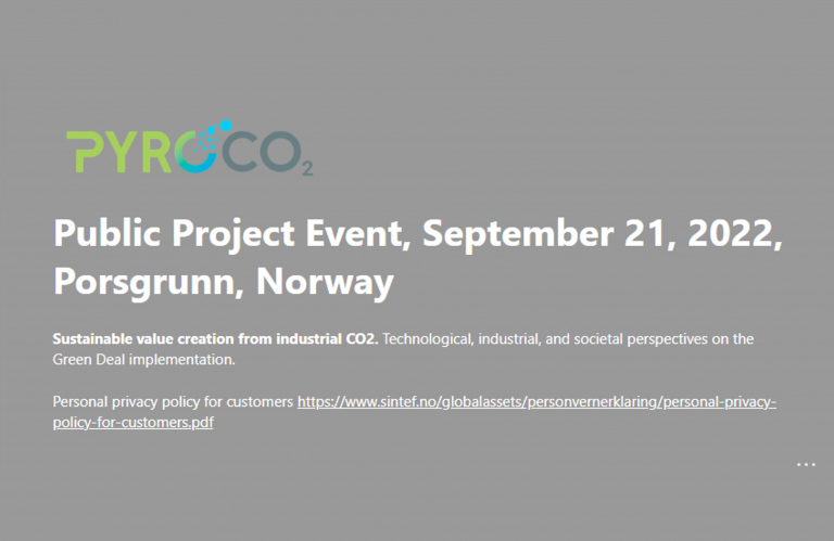 PyroCO2 Project Launch Event » PyroCO2
